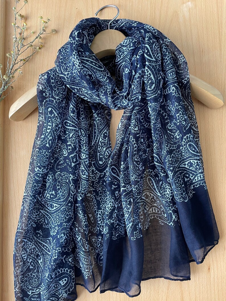 Long Scarf/soft Long Wrap Scarves/paisley Scarves/large Wrap ...