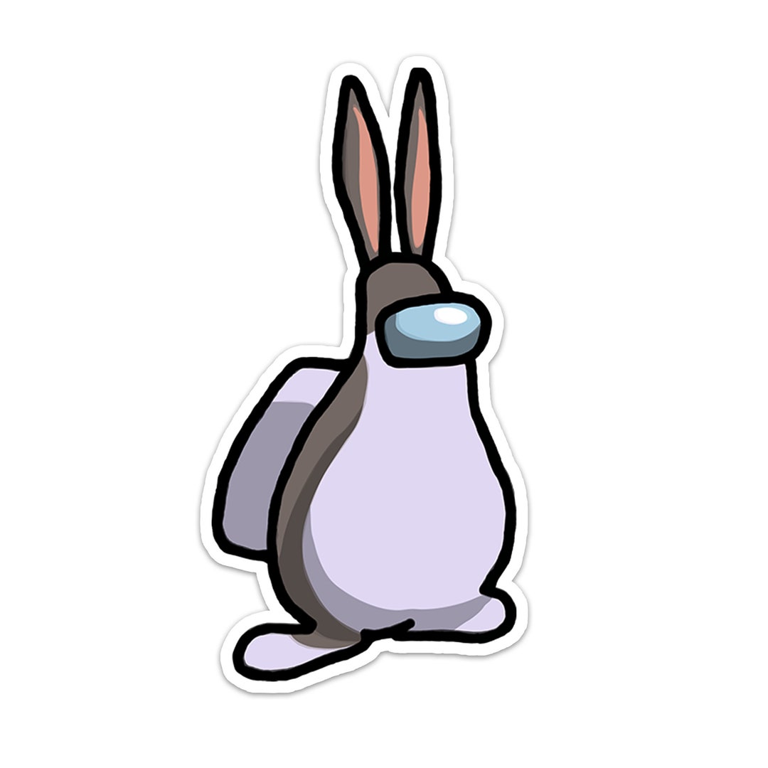 Big Chungus X Among Us Sticker for Laptops, Notebooks, and Hydro Flask ...