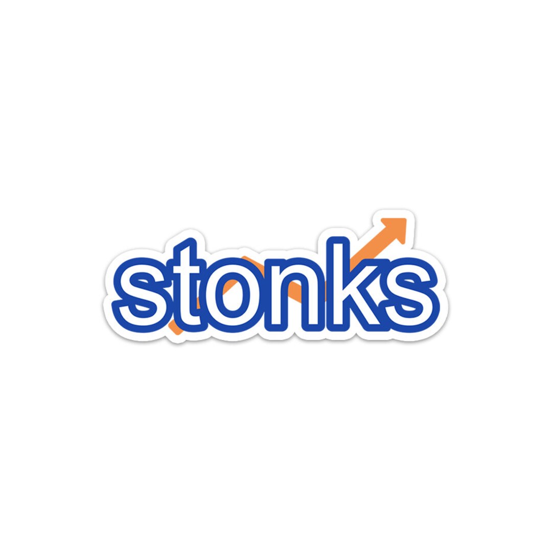 Stonks Meme Sticker for Laptops, Notebooks, and Hydro Flask - Etsy