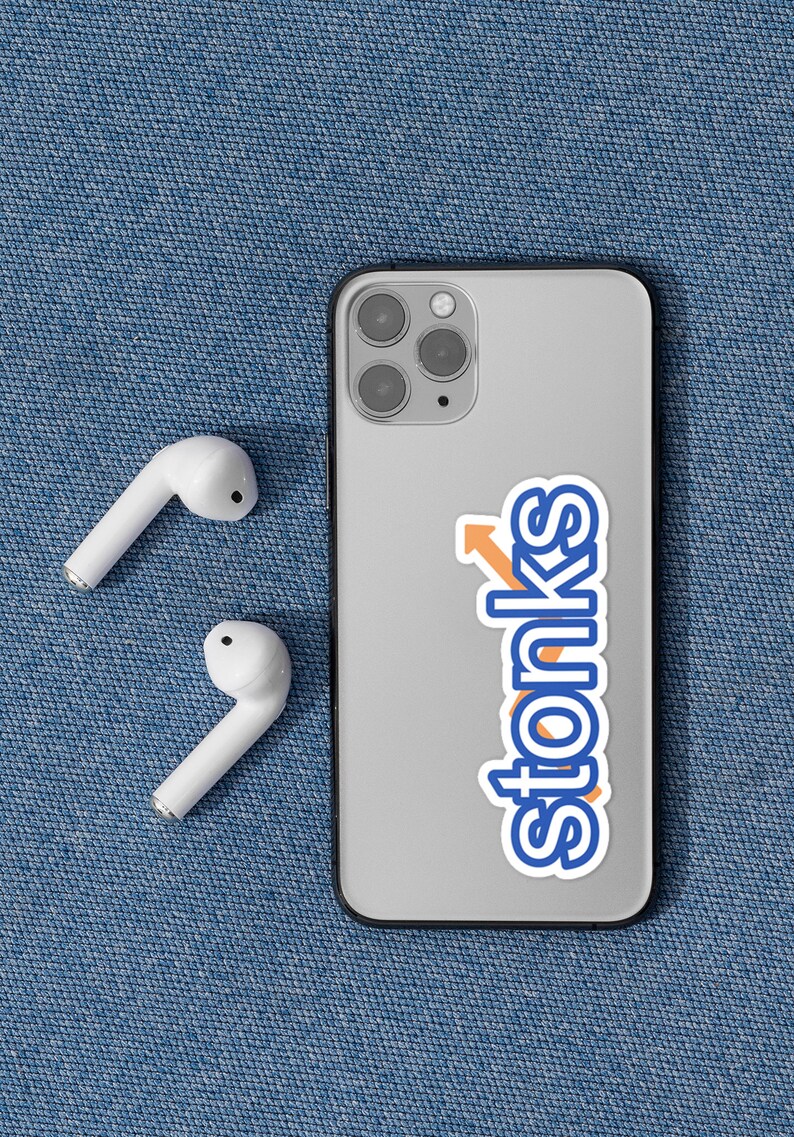 Stonks Meme Sticker for Laptops, Notebooks, and Hydro Flask - Etsy