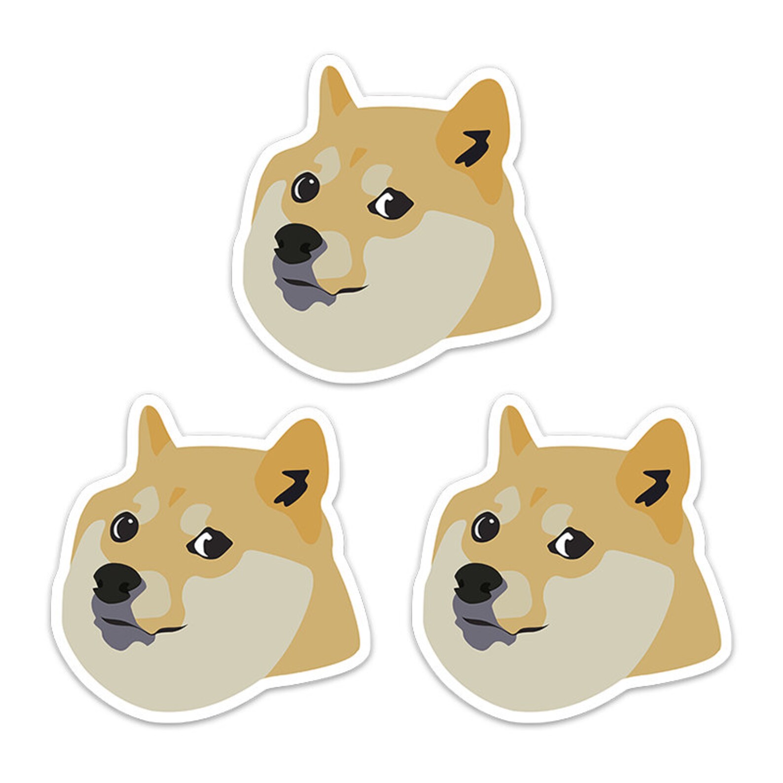 Doge Meme Sticker for Laptops, Notebooks, and Hydro Flask - Etsy
