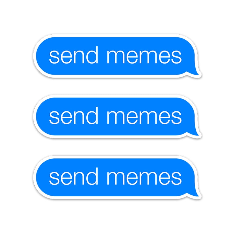 Send Memes Sticker for Laptops, Notebooks, and Hydroflasks - Etsy
