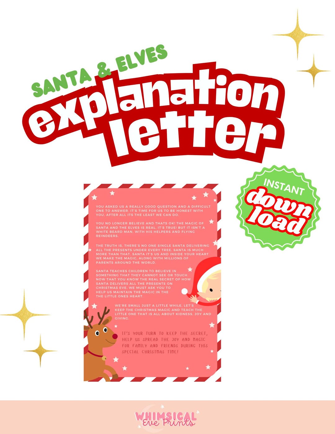 Santa Explanation Letter for Child, Poem (digital Download) - Etsy ...