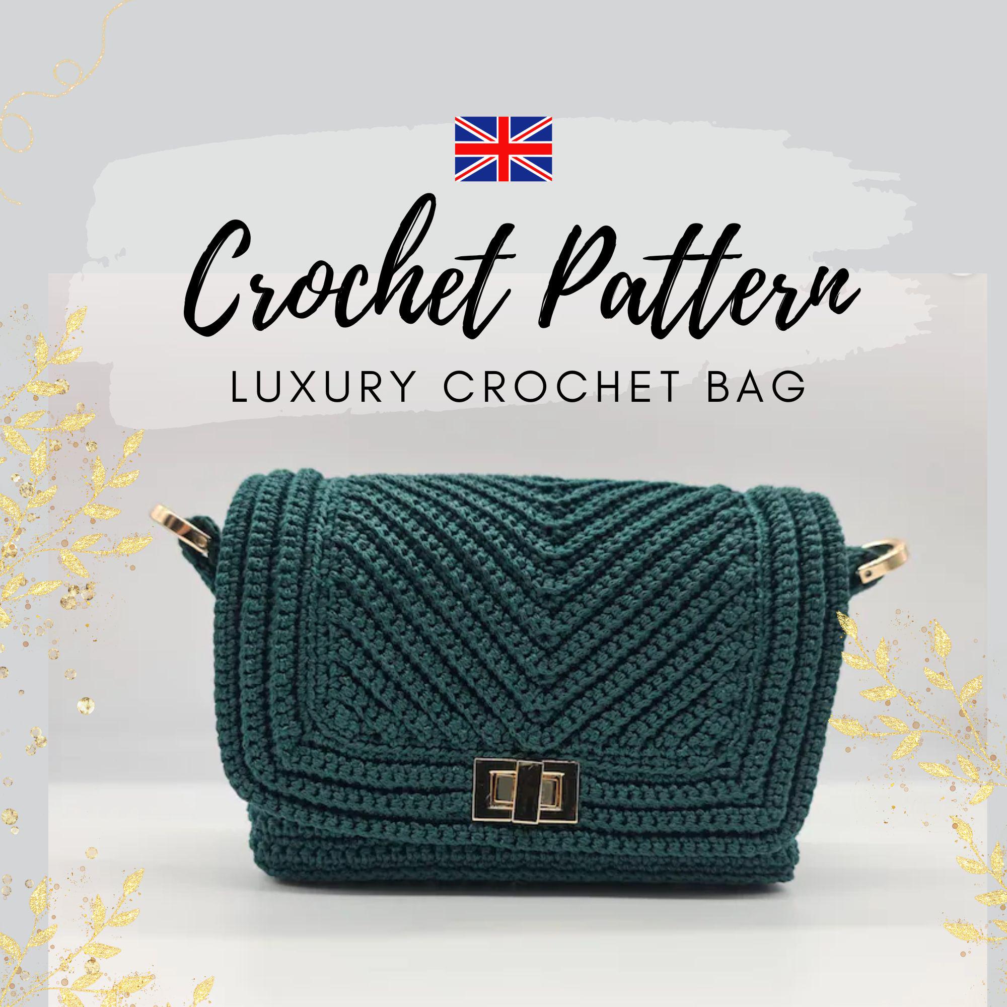 Crochet Pattern (english): Luxury Crochet Bag / Shoulder Bag / Cross ...