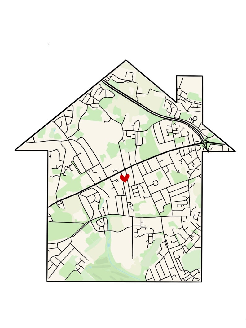 Mapa de la casa personalizado Imprimir / PDF - Etsy México