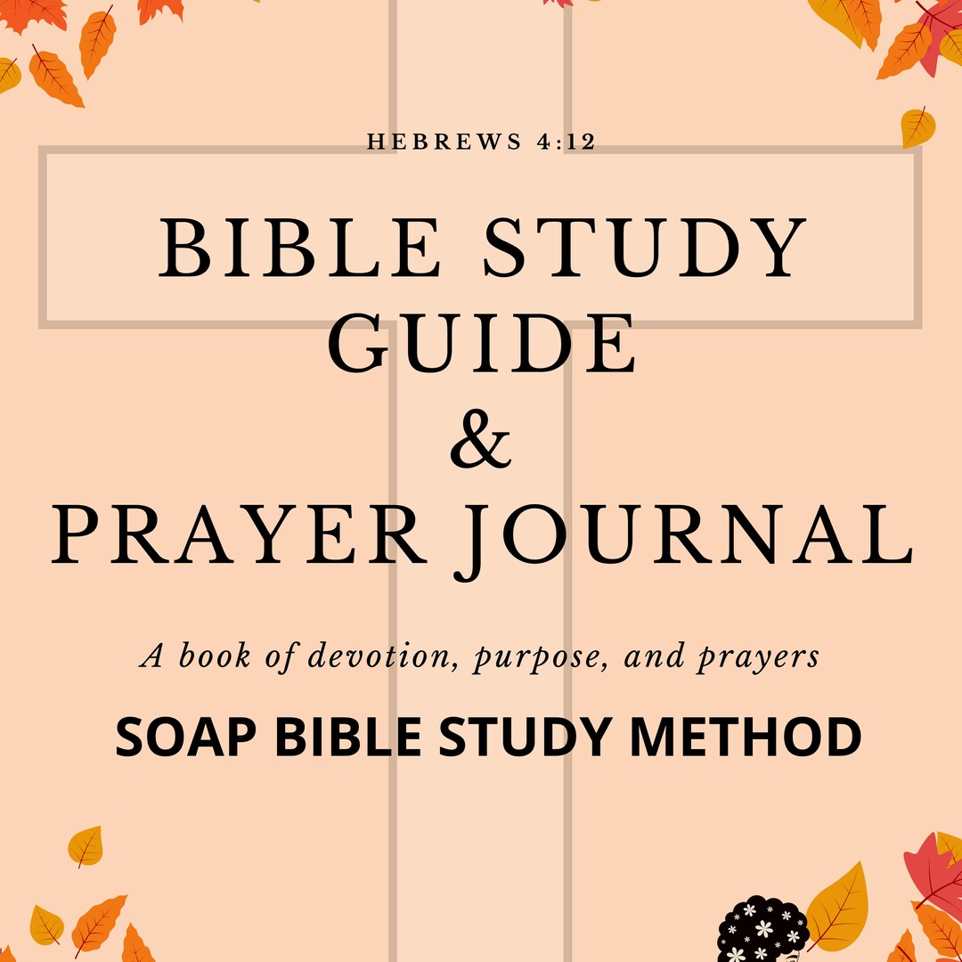 Orange | SOAP Bible Study Prayer Journal | Digital Bible Journal for ...