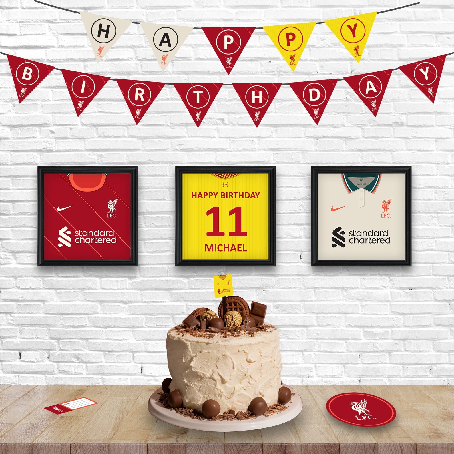 Liverpool Kits (jersey) Printable for Birthday or Photo Frame, Buy 1 ...