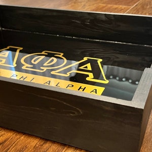 Alpha Phi Alpha Resin Wood Tray - Etsy