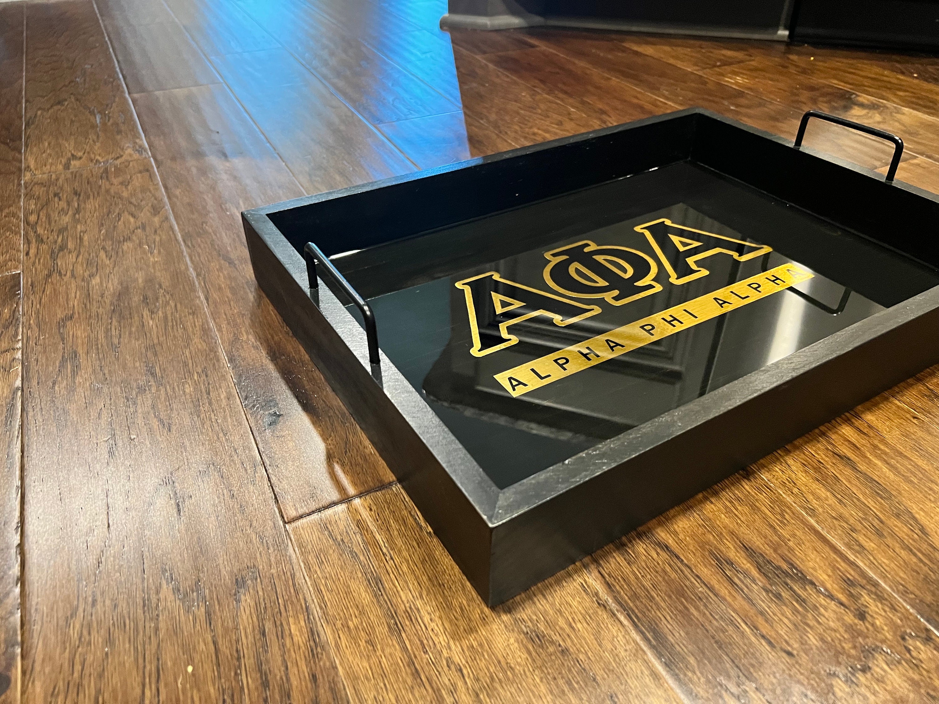 Custom Sorority or Fraternity Resin Wood Tray Select Your Organization ...