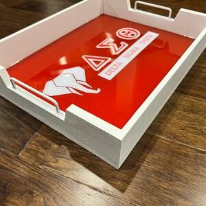 Custom Sorority or Fraternity Resin Wood Tray- Select Your Organization ...