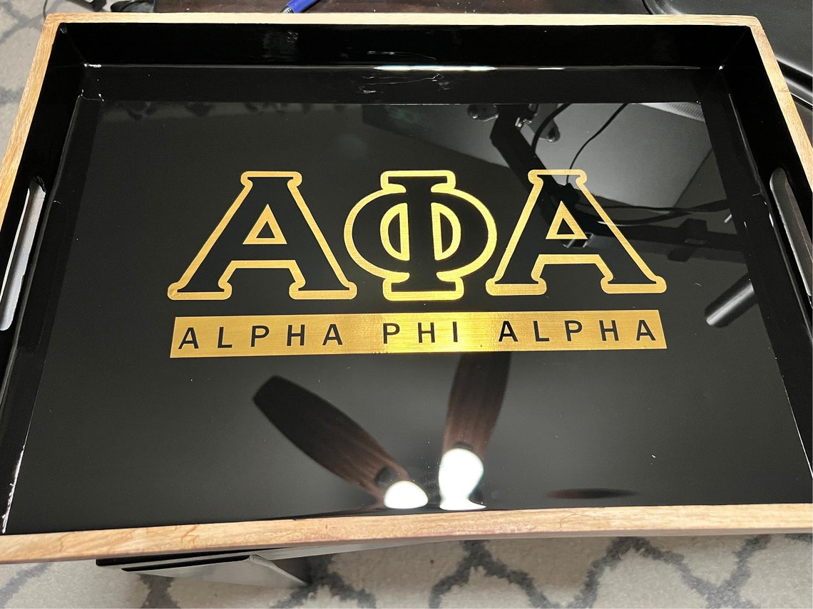 Custom Sorority or Fraternity Resin Wood Tray Select Your Organization ...