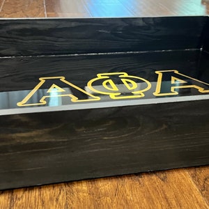 Alpha Phi Alpha Resin Wood Tray - Etsy