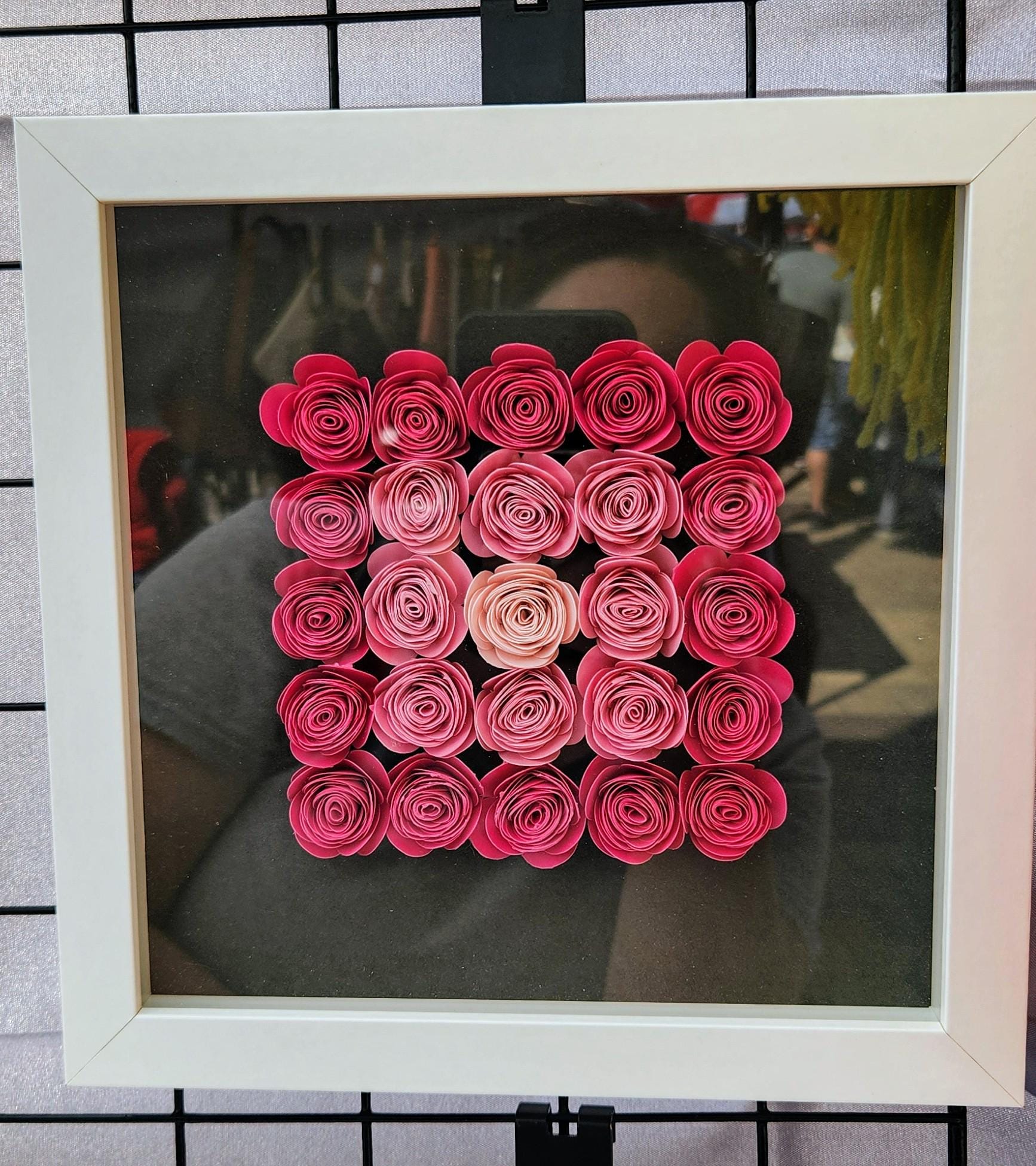 Custom Paper Flower Shadow Box - Etsy