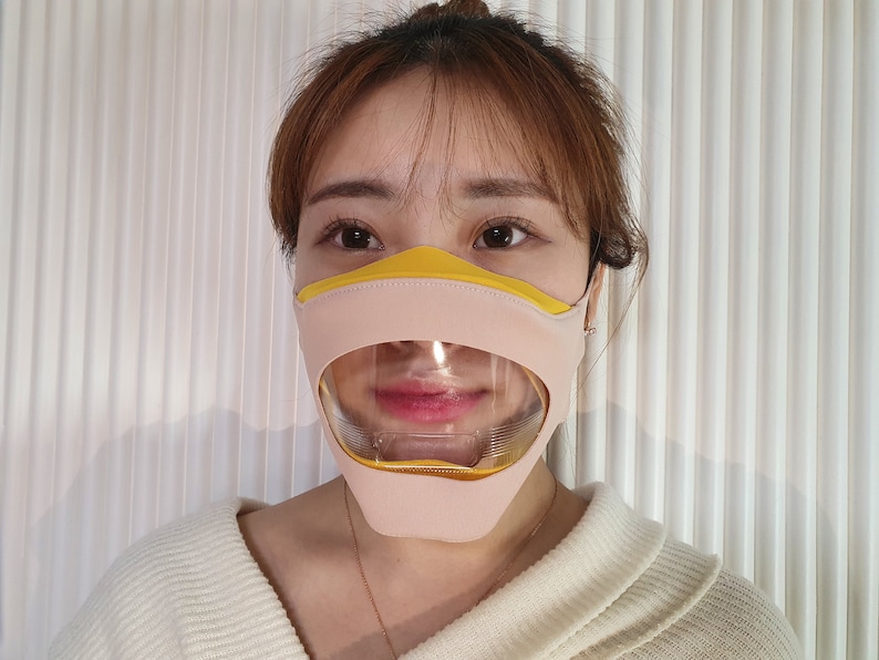 Transparent Clear Window Smile Mask Washable Reuseable- Teacher Speech ...