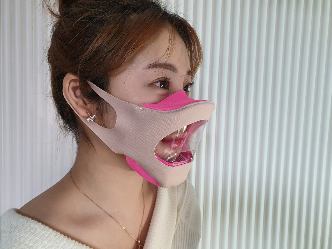 Transparent Clear Window Smile Mask Washable Reuseable- Teacher Speech ...