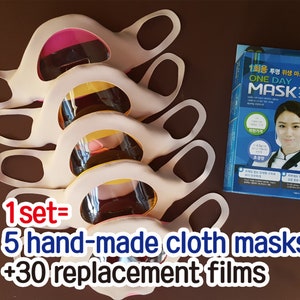 Transparent Clear Window Smile Mask Washable Reuseable- Teacher Speech ...