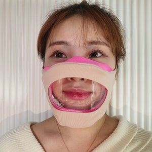 Transparent Clear Window Smile Mask Washable Reuseable- Teacher Speech ...