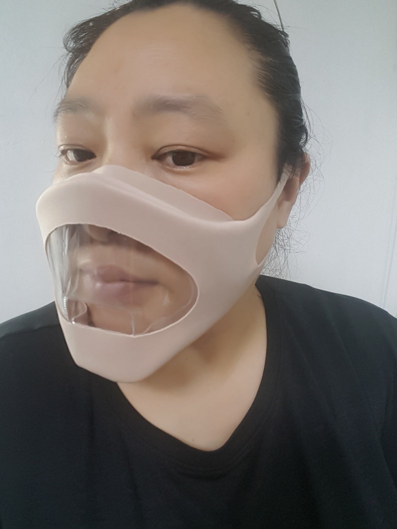 Transparent Clear Window Smile Mask Washable Reuseable- Teacher Speech ...