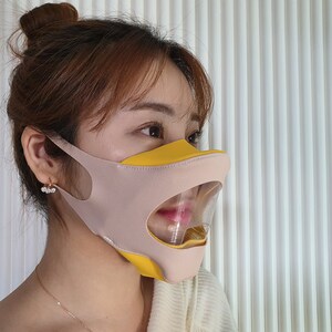 Transparent Clear Window Smile Mask Washable Reuseable- Teacher Speech ...