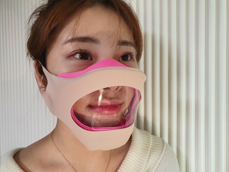 Transparent Clear Window Smile Mask Washable Reuseable- Teacher Speech ...