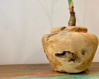 Driftwood Teak Root Wood Sculpture Planter Vase Pot 10 - Etsy
