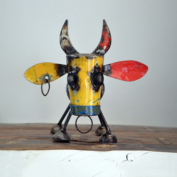 Metal Bull Sculpture - Etsy