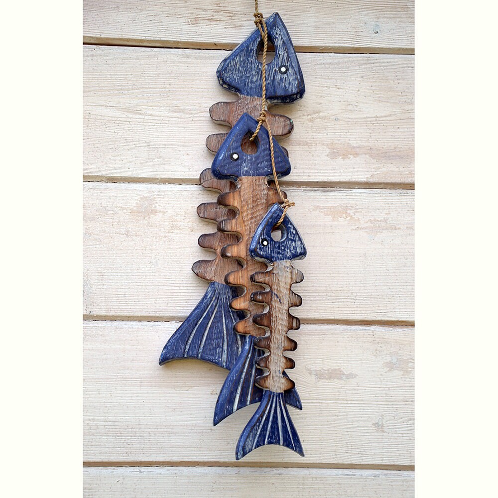 Wooden Fish Suspension, Wooden Garland - Etsy