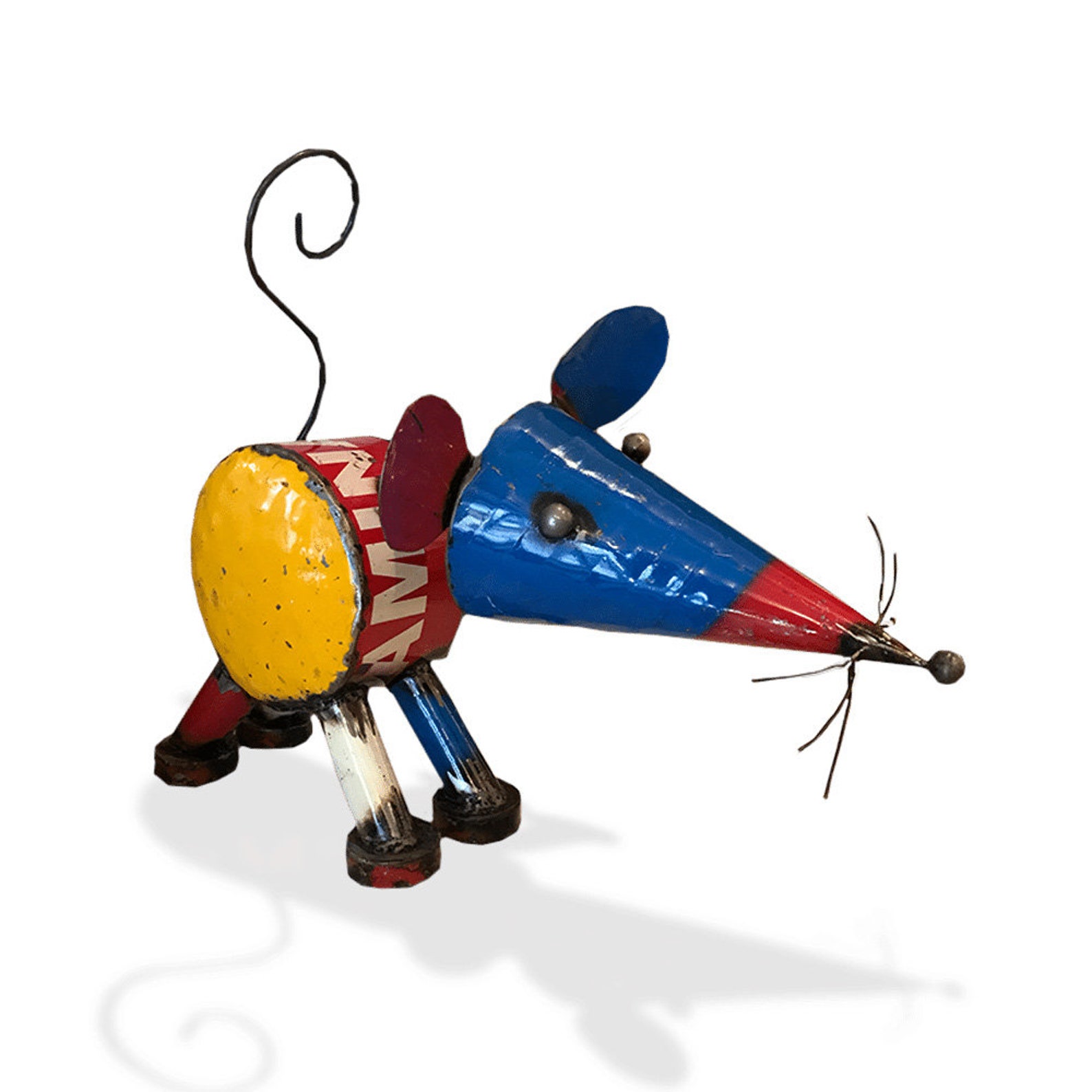 Metal sculpture industrial decoration metal mouse figurine | Etsy