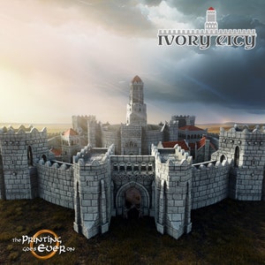 Ivory City Modular Castle Miniature Terrain [part 3] - Etsy