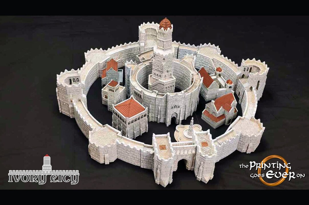 Ivory City Modular Castle Miniature Terrain [part 1] - Etsy