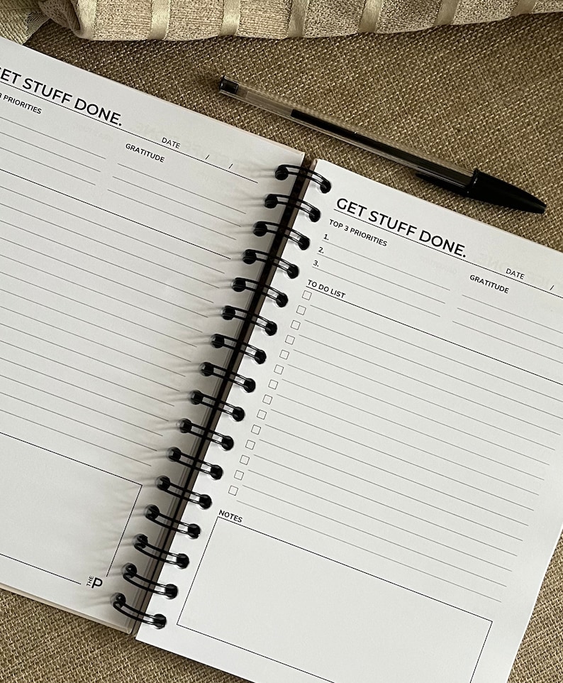Hardback to Do List Notebook - Productivity - Planner - A5 Stationery ...