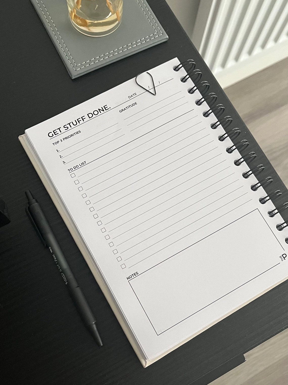 Hardback to Do List Notebook - Productivity - Planner - A5 Stationery ...