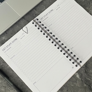 Hardback to Do List Notebook - Productivity - Planner - A5 Stationery ...