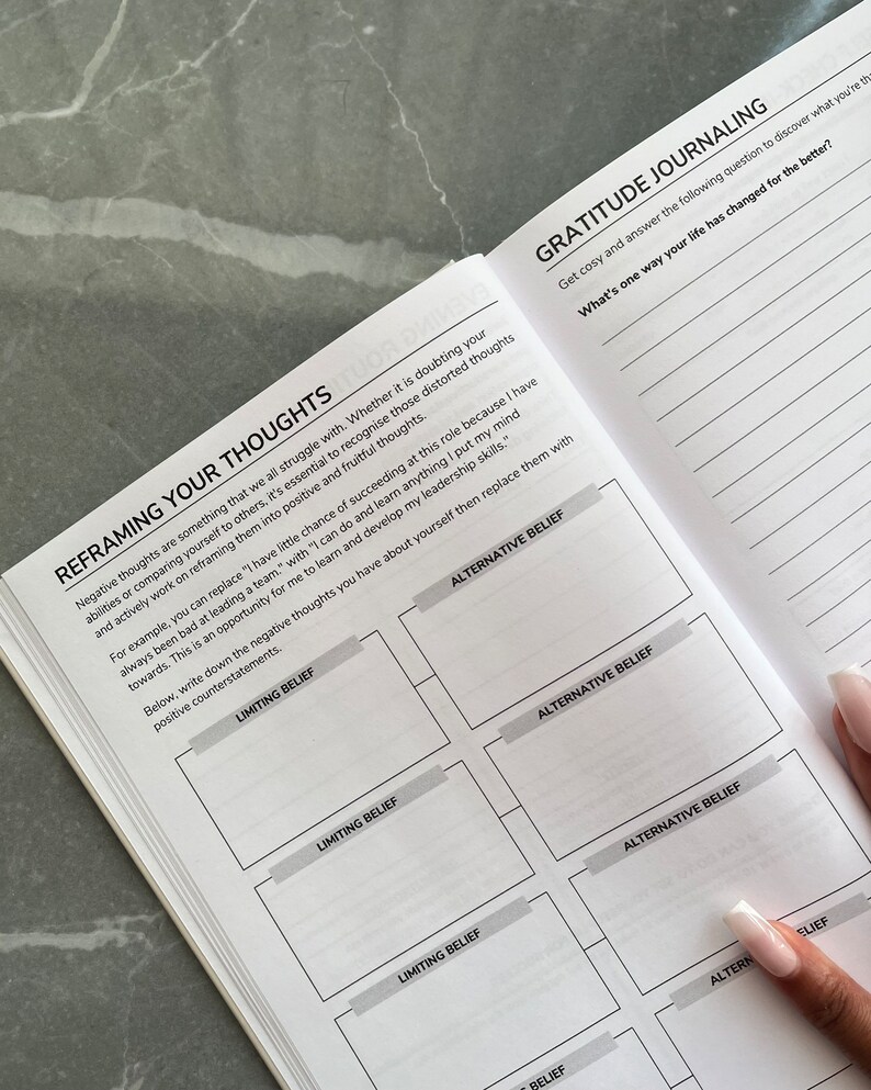 Gratitude & Mindfulness Journal - Progress Over Perfection - Personal ...