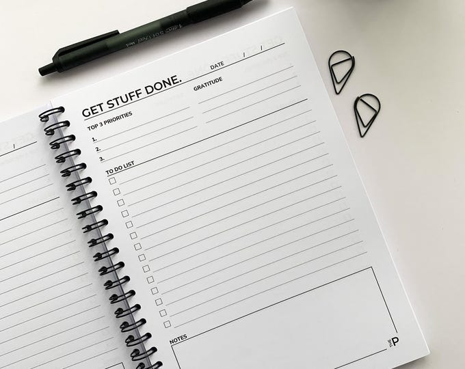To Do List Notebook - Productivity - Planner - A5 Stationery - Etsy