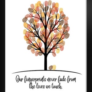 DIY Fingerprint Tree - Etsy