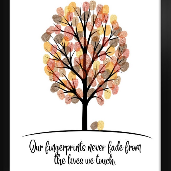 DIY Fingerprint Tree - Etsy