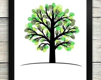 DIY Fingerprint Tree - Etsy