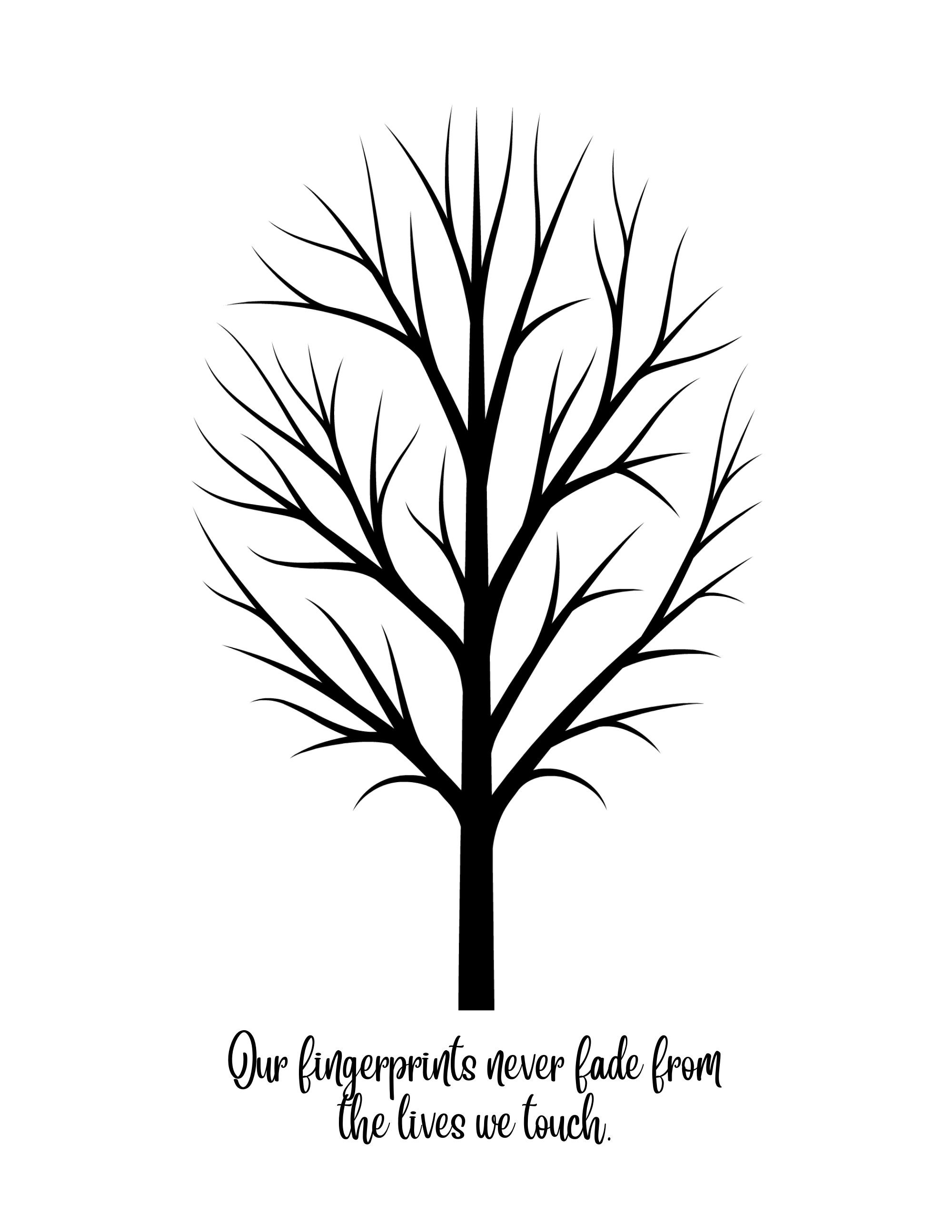 DIY Fingerprint Tree - Etsy