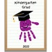 Kindergarten Graduation Print, DIY Class of 2022 Keepsake, Handprint ...