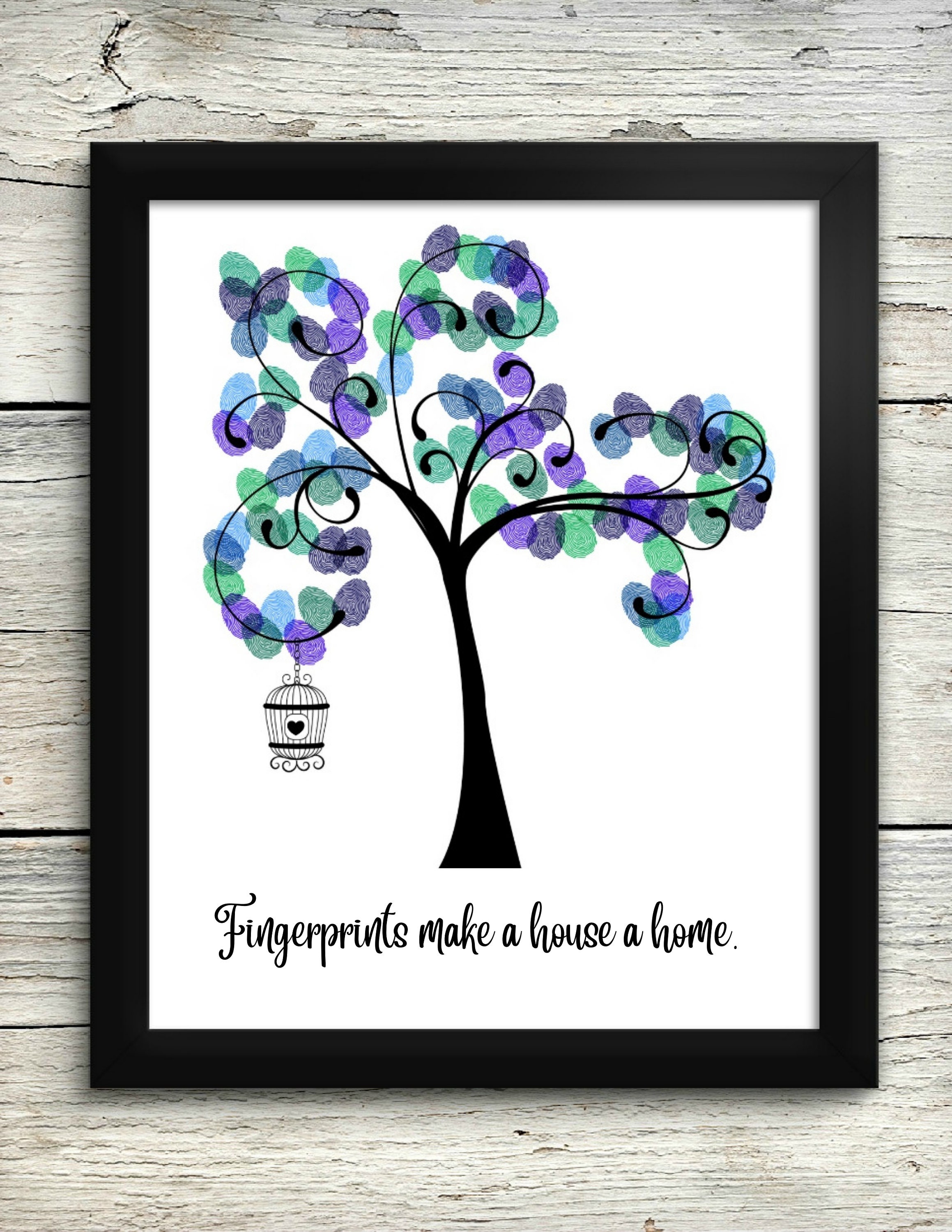 DIY Fingerprint Tree - Etsy