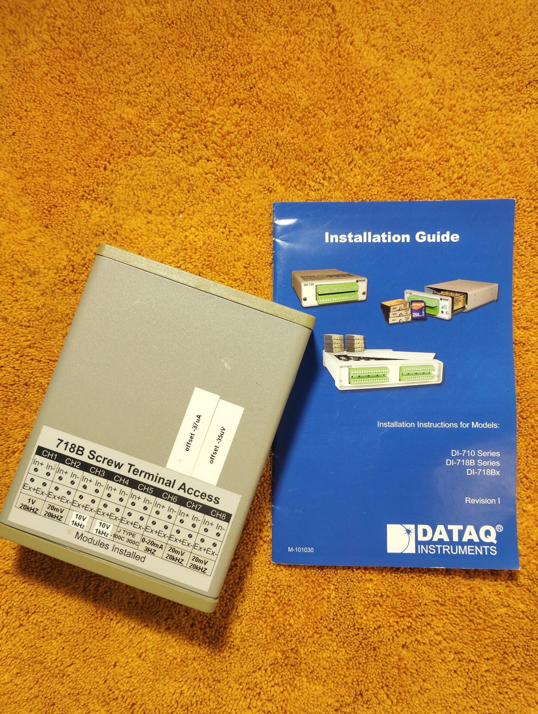 Dataq DI-718-ES 8-channel Data Logger DI-718B W/ Sd Ac Adapter - Etsy