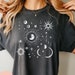 Galactic Star and Solar System Celestial Graphic Boho T-shirt - Etsy