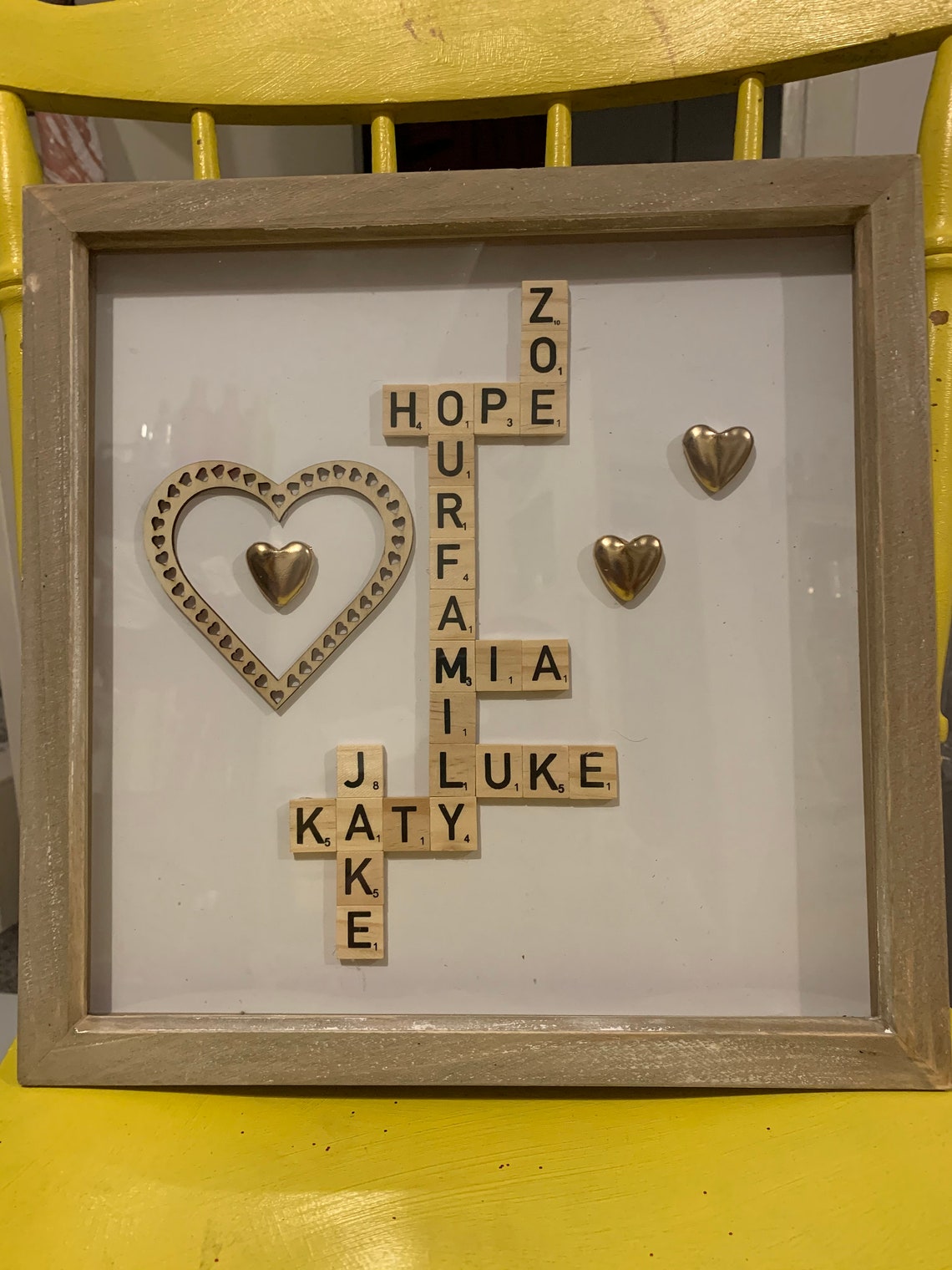 Personalised Scrabble Art - Etsy