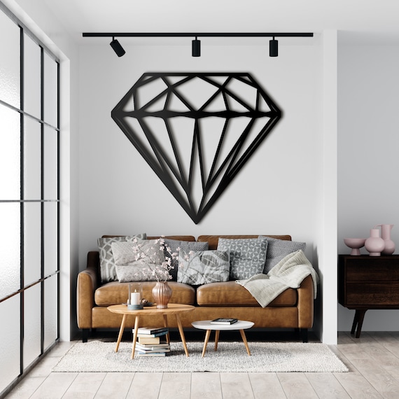 Wooden Geometric Diamond Wall Decor Wood Wall Art Home Decor - Etsy