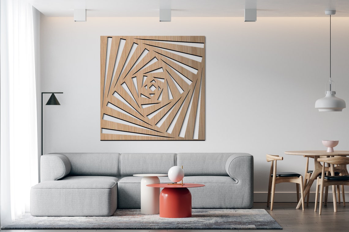 Wooden Wall Art Square in Depth Decorative Panel Picture Wall - Etsy