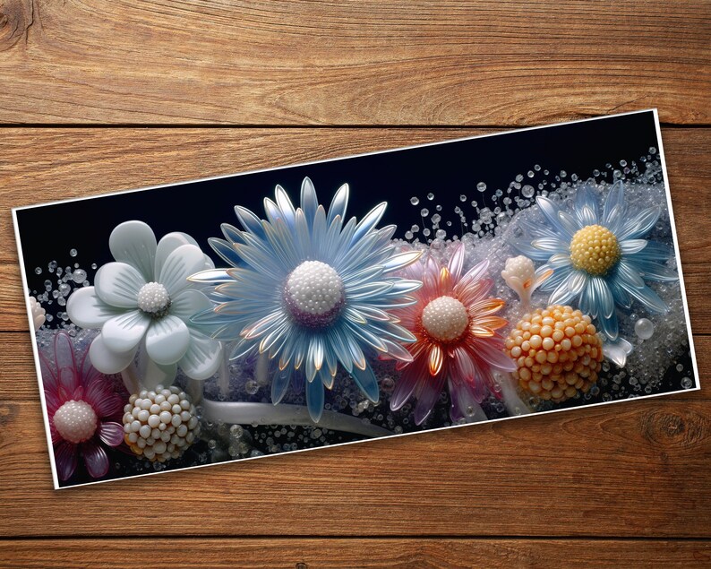 3D Summer Daisy Libbey Glass Wrap Png Bundle, Trendy Boho Floral 16oz ...