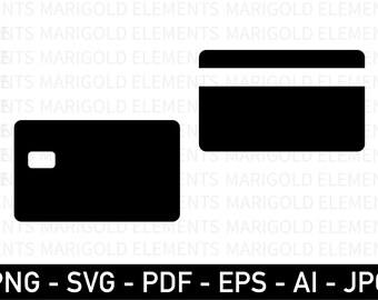 Credit Card Svg | Etsy UK