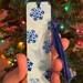 Let It Snow Snowflake Bookmark , Wood , Hand Painted Winter Reading ...