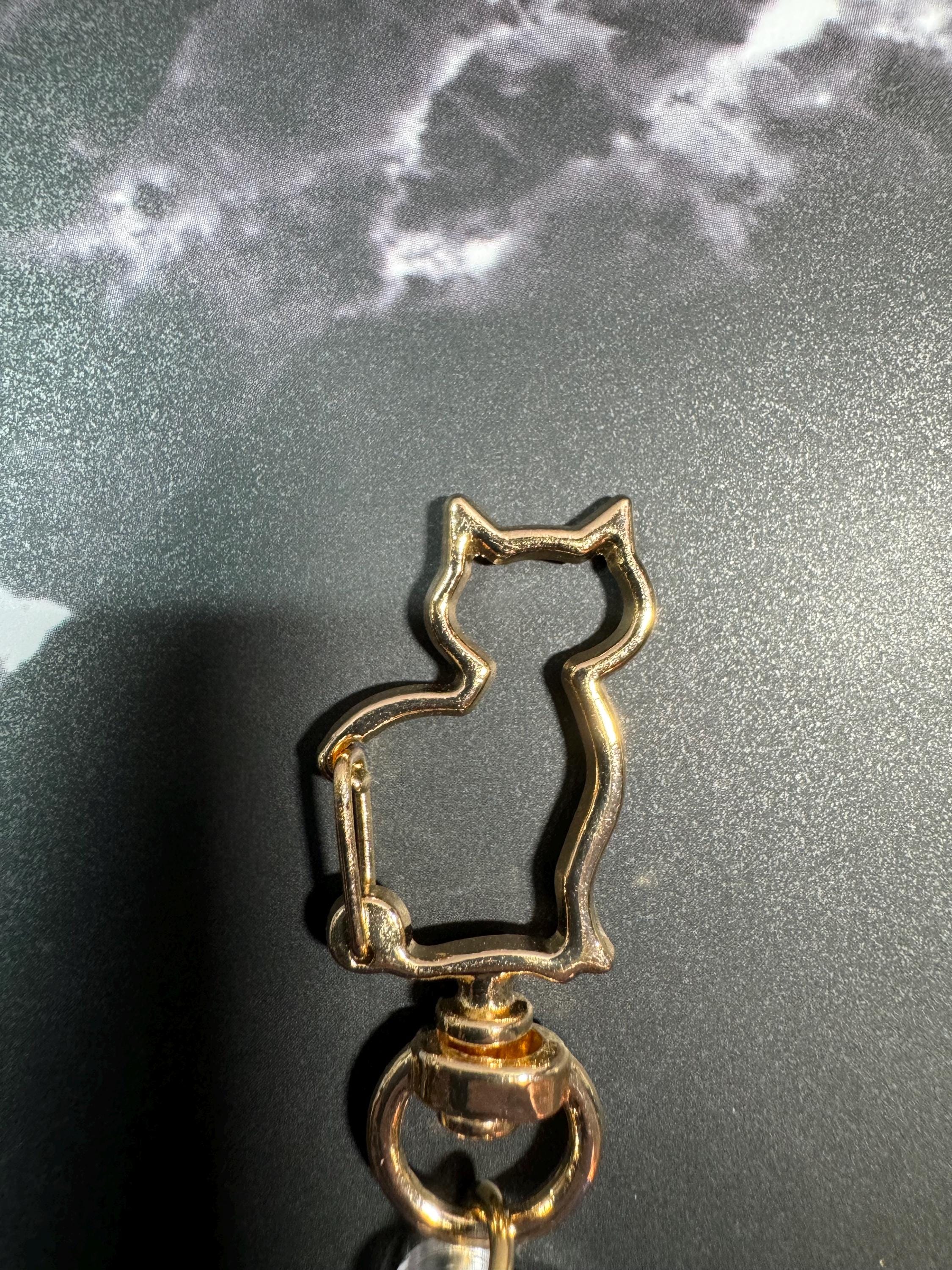 2.5 Tabby Ghost Cat Keychain / Tabby Cat / Bag Keychain / Cat Keychain ...